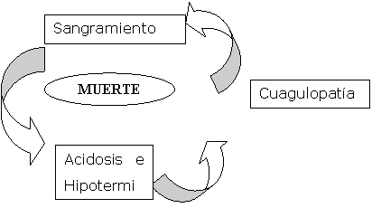 “La Tríada de la Muerte”. Acidosis, hipotermia y coagulopatías en ...